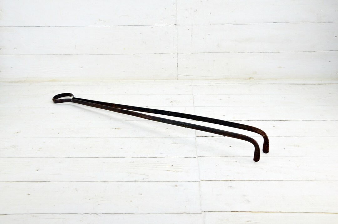 Antique Fire Tongs, Vintage Tongs, Fire Tongs, Hand Hammered Tongs ...