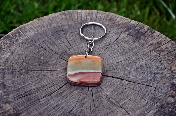 Onyx Key Chain Hand Made Onyx Keychain - Etsy UK