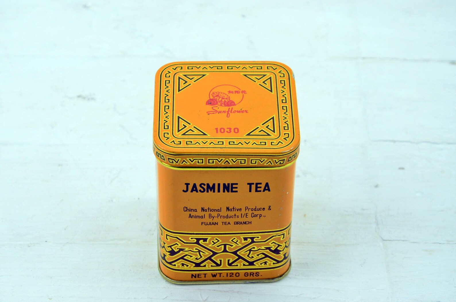 Tea Box Chinese Jasmine Tea Box Vintage Yellow Box Vintage | Etsy