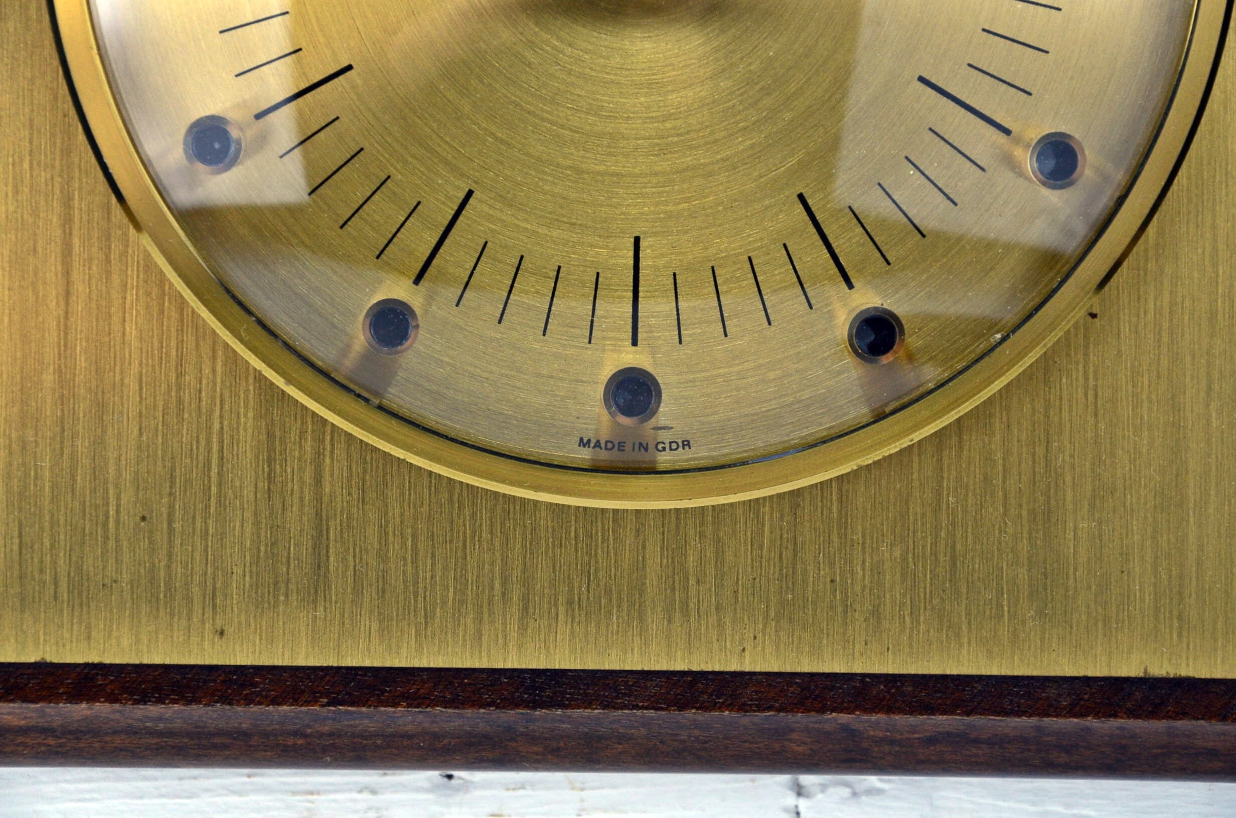 Vintage German Weimar Quartz Vintage Brass Wall Clock - Etsy