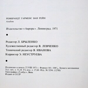 Rembrandt Art Book, Vintage Art Reference Book, Soviet Book on ...