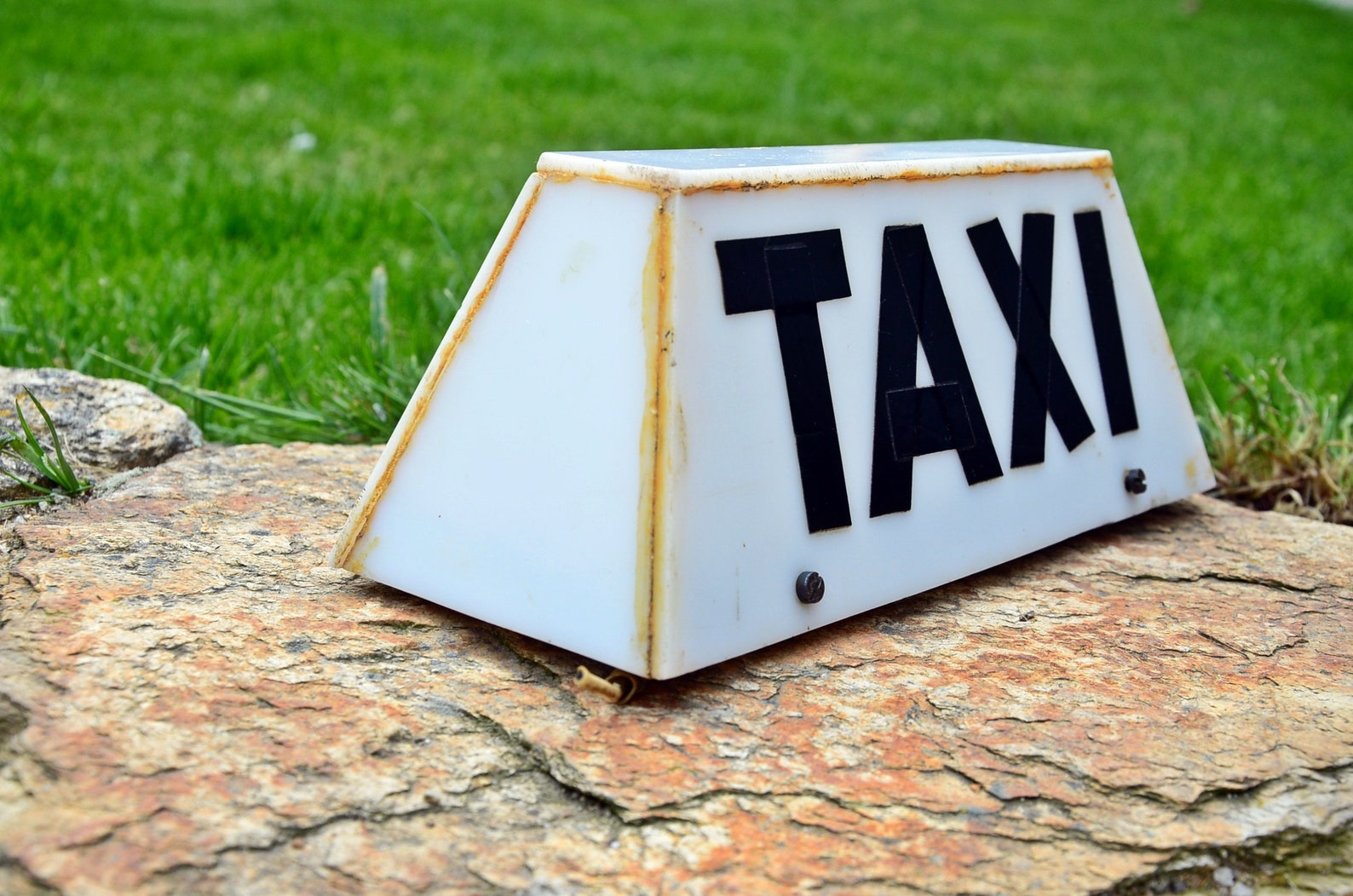 Taxi Cab Sign Old Sign Taxi 12 Volt Taxi Plate Vintage - Etsy