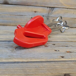 Vintage Hand Mixer, Red Kitchen Mixer, Cooking Supply, Vintage Egg ...