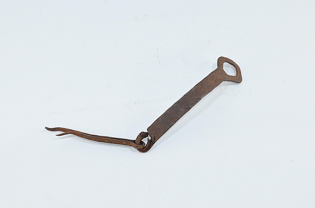 Antique Wrought Iron Door Latch With Original Wedge, Rustic Farmhouse ...