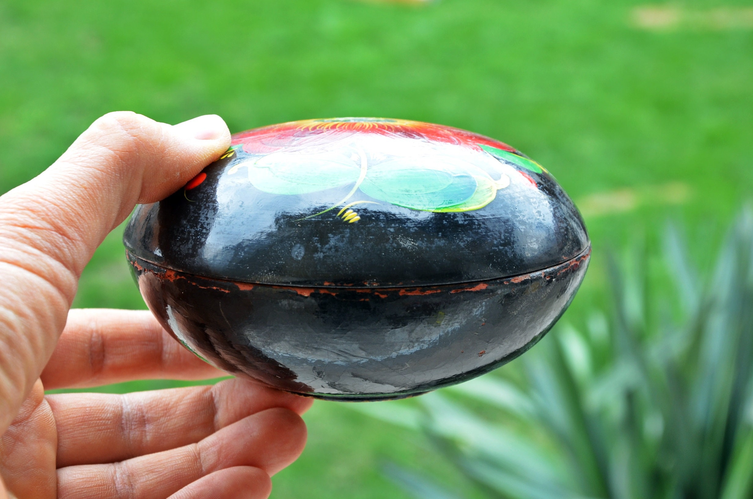 Soviet Box Russian Vintage Wooden Box Hand Painted Hand | Etsy