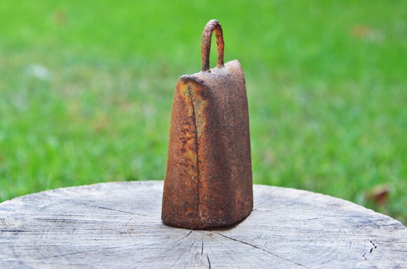 Antique Cow Bell Large Cattle Bell Primitive Bell Hand - Etsy