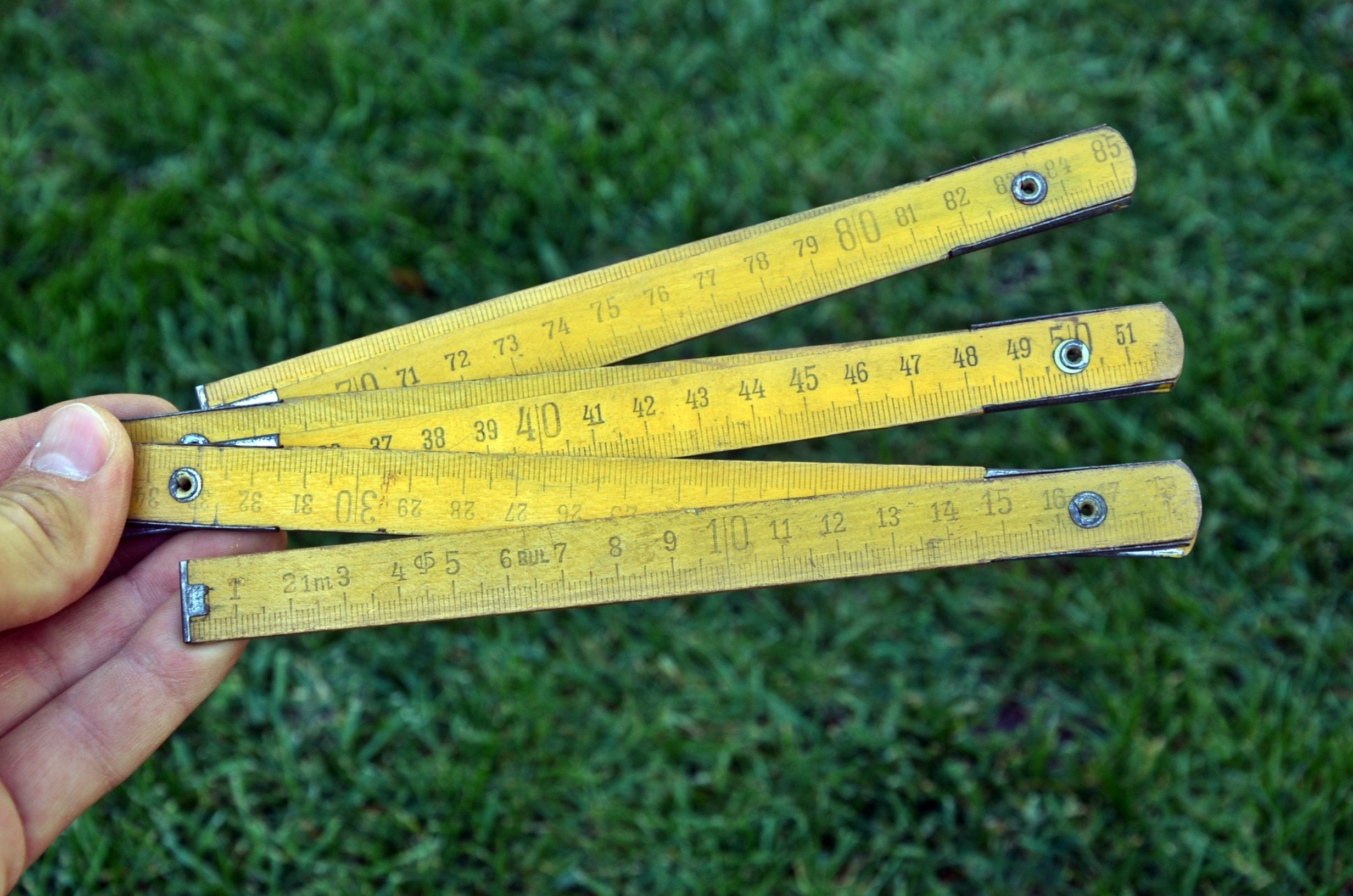 Wood Folding Ruler Old Meter Folding Ruler 1 Meter Ruler - Etsy