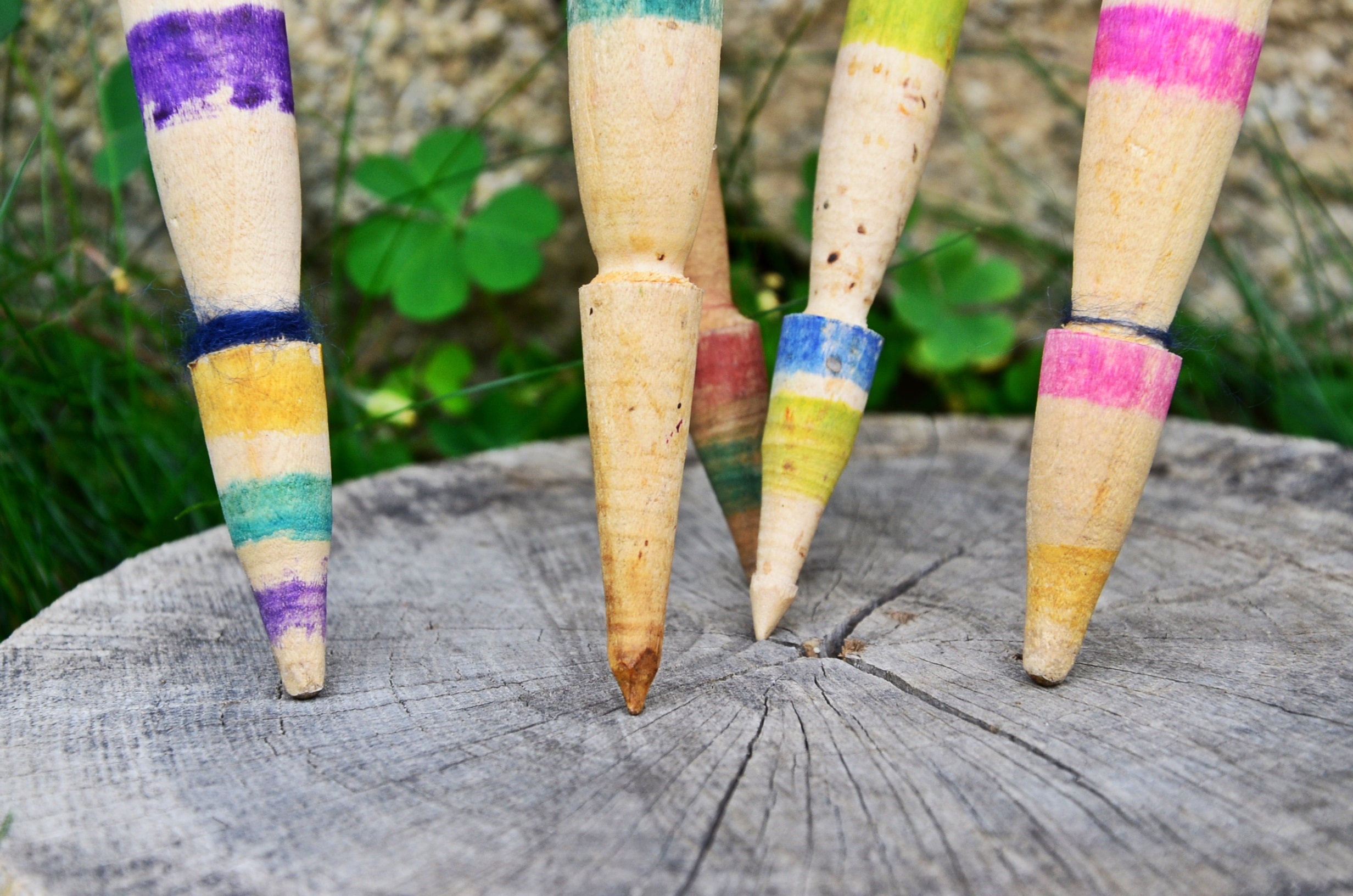 Antique Primitive Wooden Hand Carved Spindles for Weaving Wool - Etsy