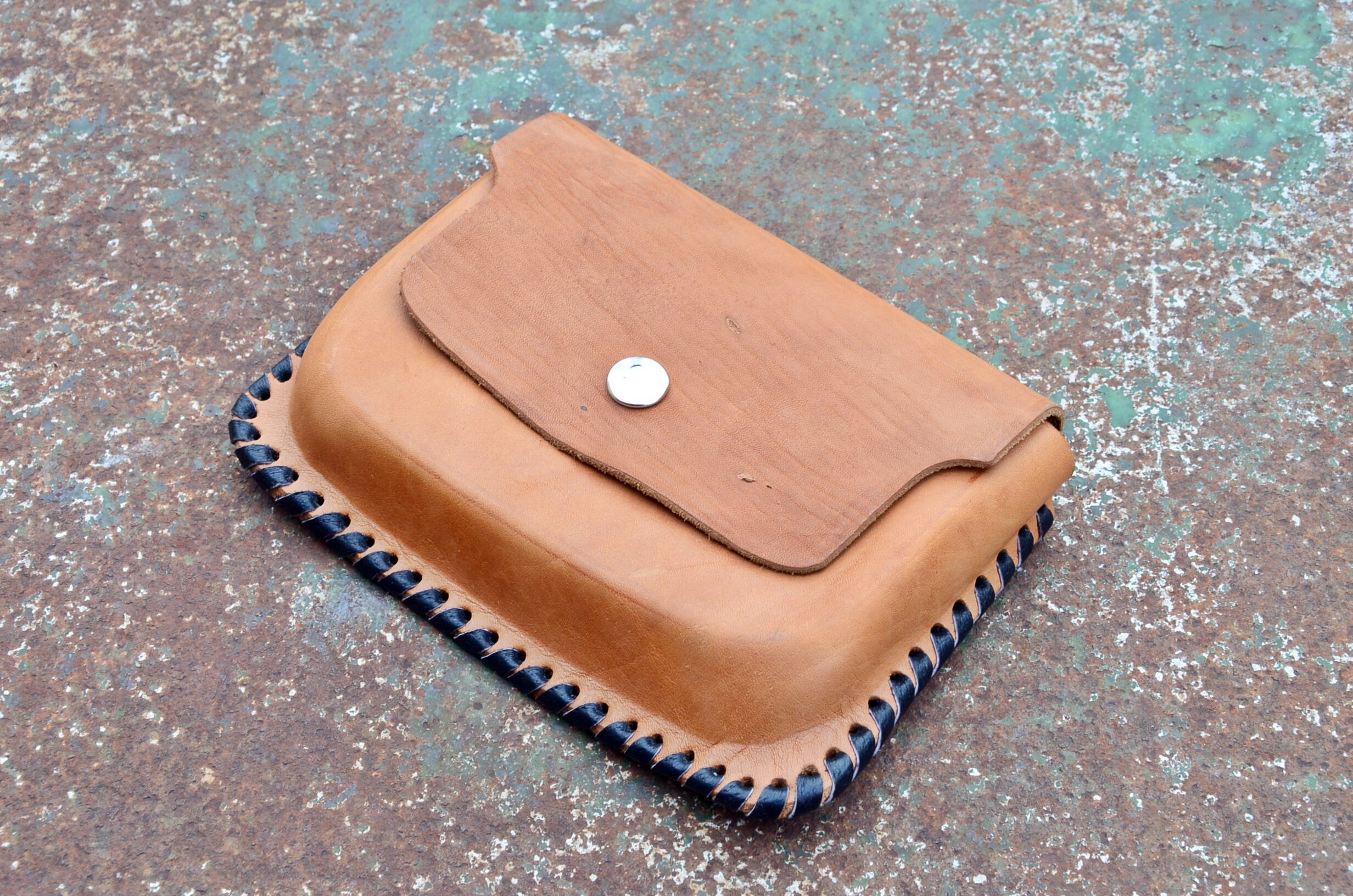 Vintage Leather Belt Bag: Handmade Engraved Pouch - Etsy