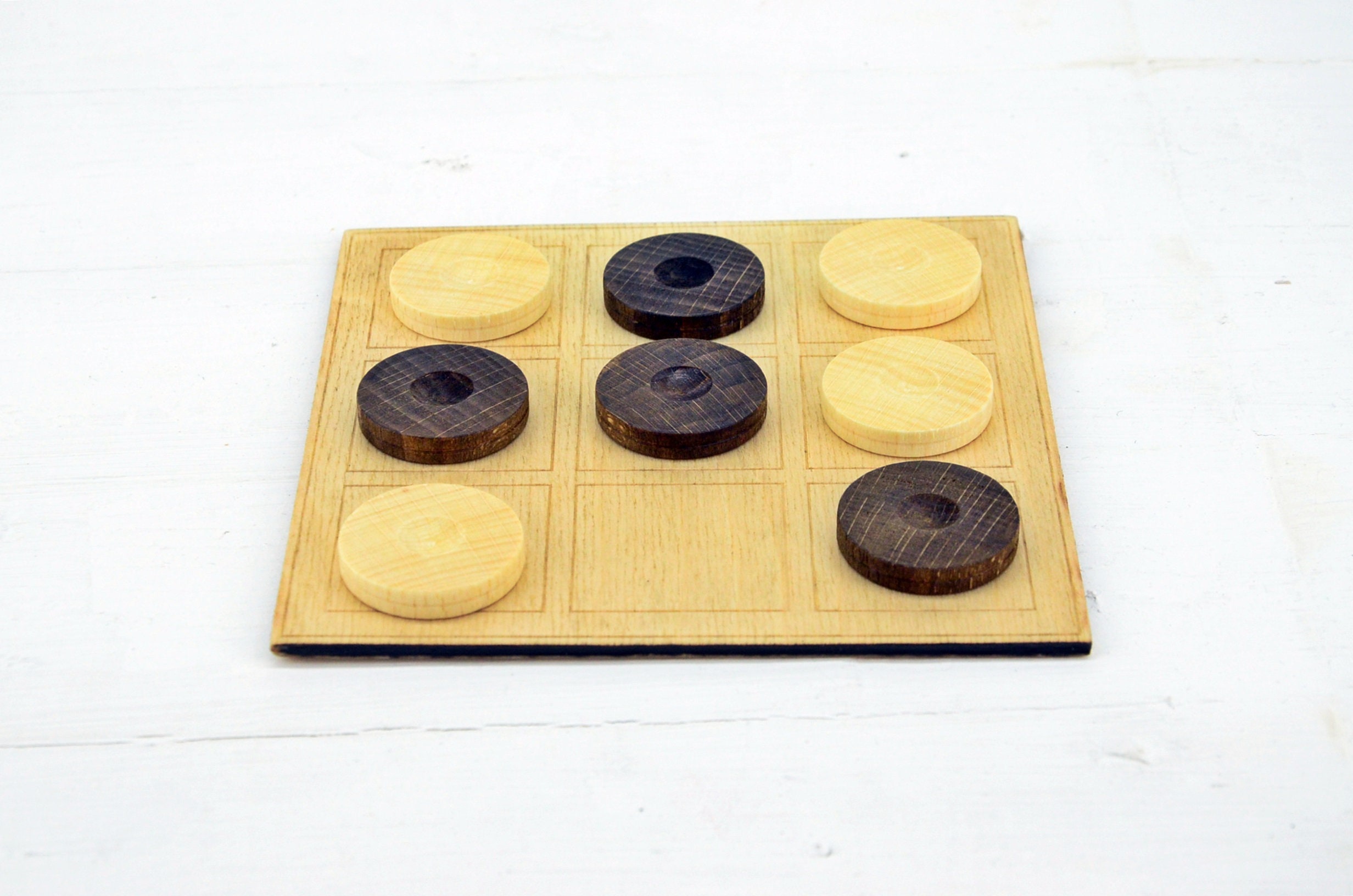 Board Games Tic Tac Toe Time Wooden Sea Chess With Wooden Checkers ...