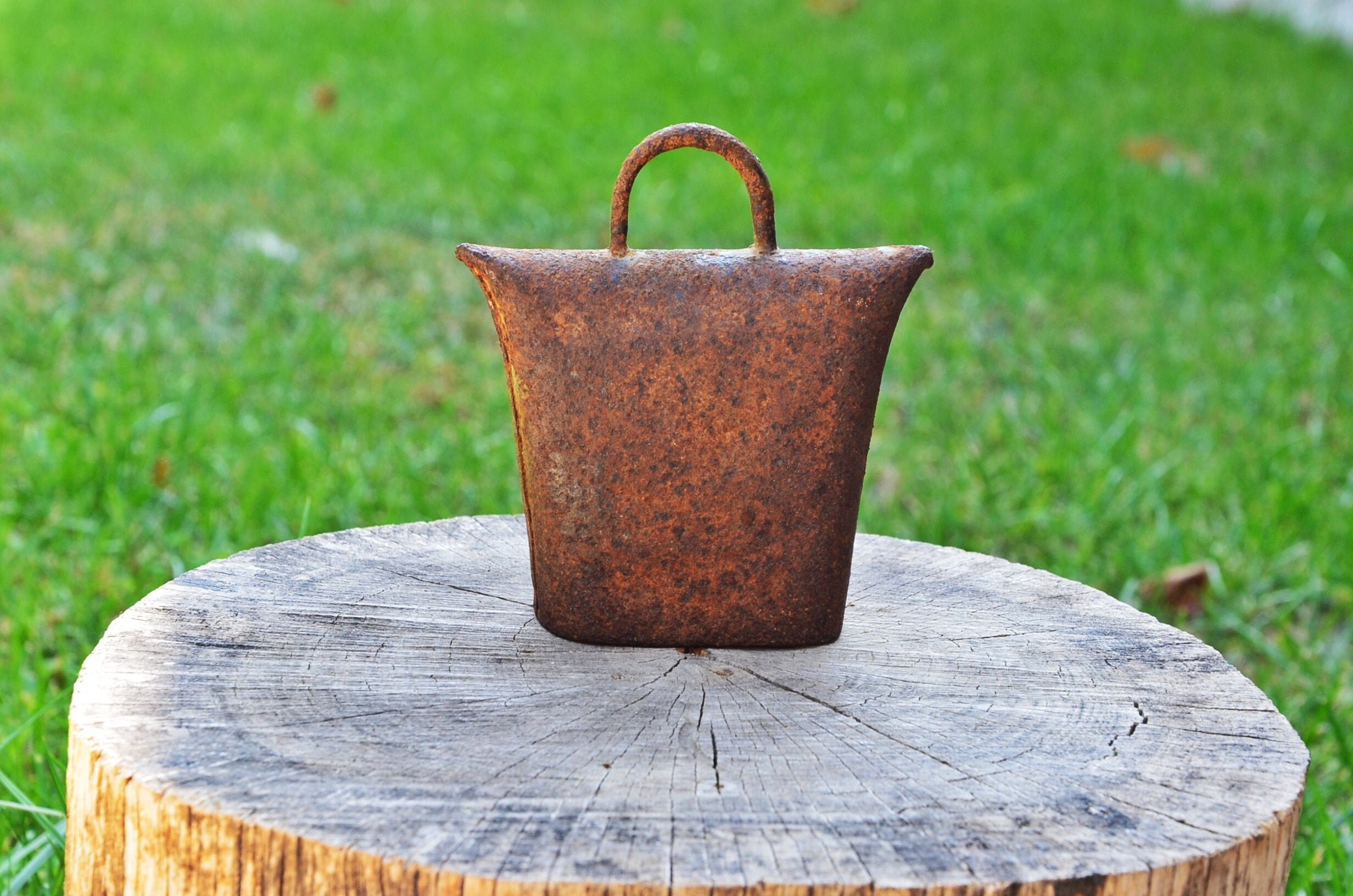 Antique Cow Bell Large Cattle Bell Primitive Bell Hand - Etsy