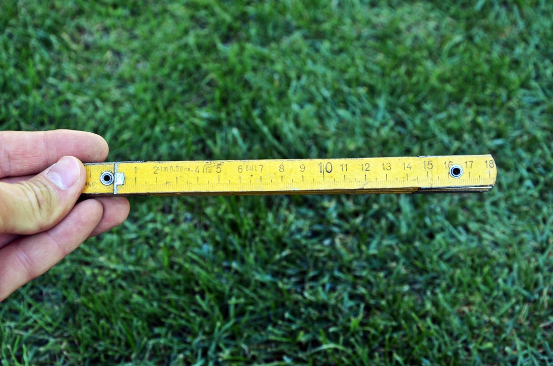 Wood Folding Ruler Old Meter Folding Ruler 1 Meter Ruler | Etsy