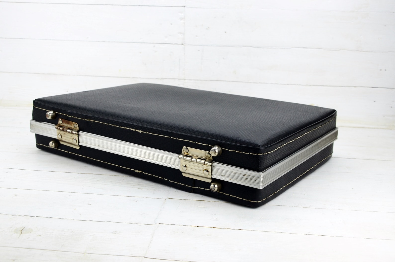 Diplomatic Black Briefcase, Vintage Diplomatic Briefcase, Retro ...