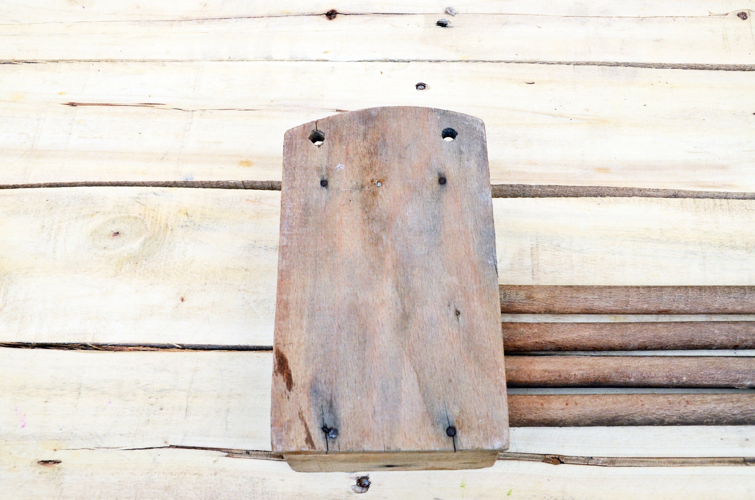 Antique Wooden Kitchen Rack With Wooden Spindle Arms Vintage | Etsy