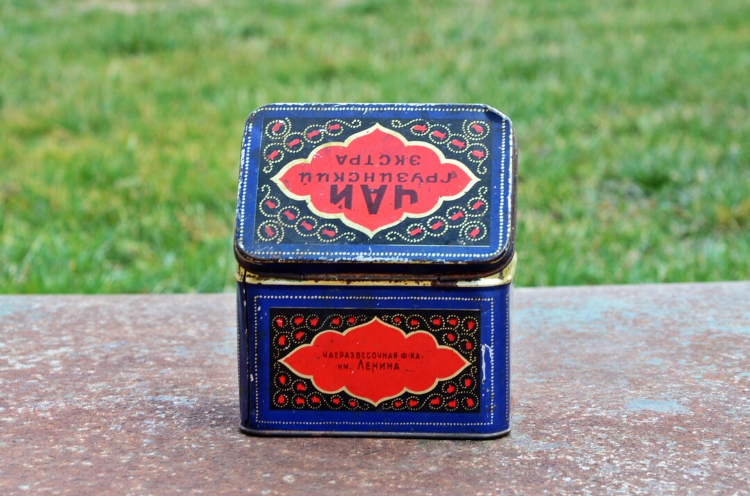 Antique Georgian Tea Box, Sheet Metal Tea Box, Old Georgian Tea Box ...