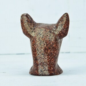 Vintage Cat Head, Egyptian Cat Heat, Vintage Stone Figure, Stone Bust ...