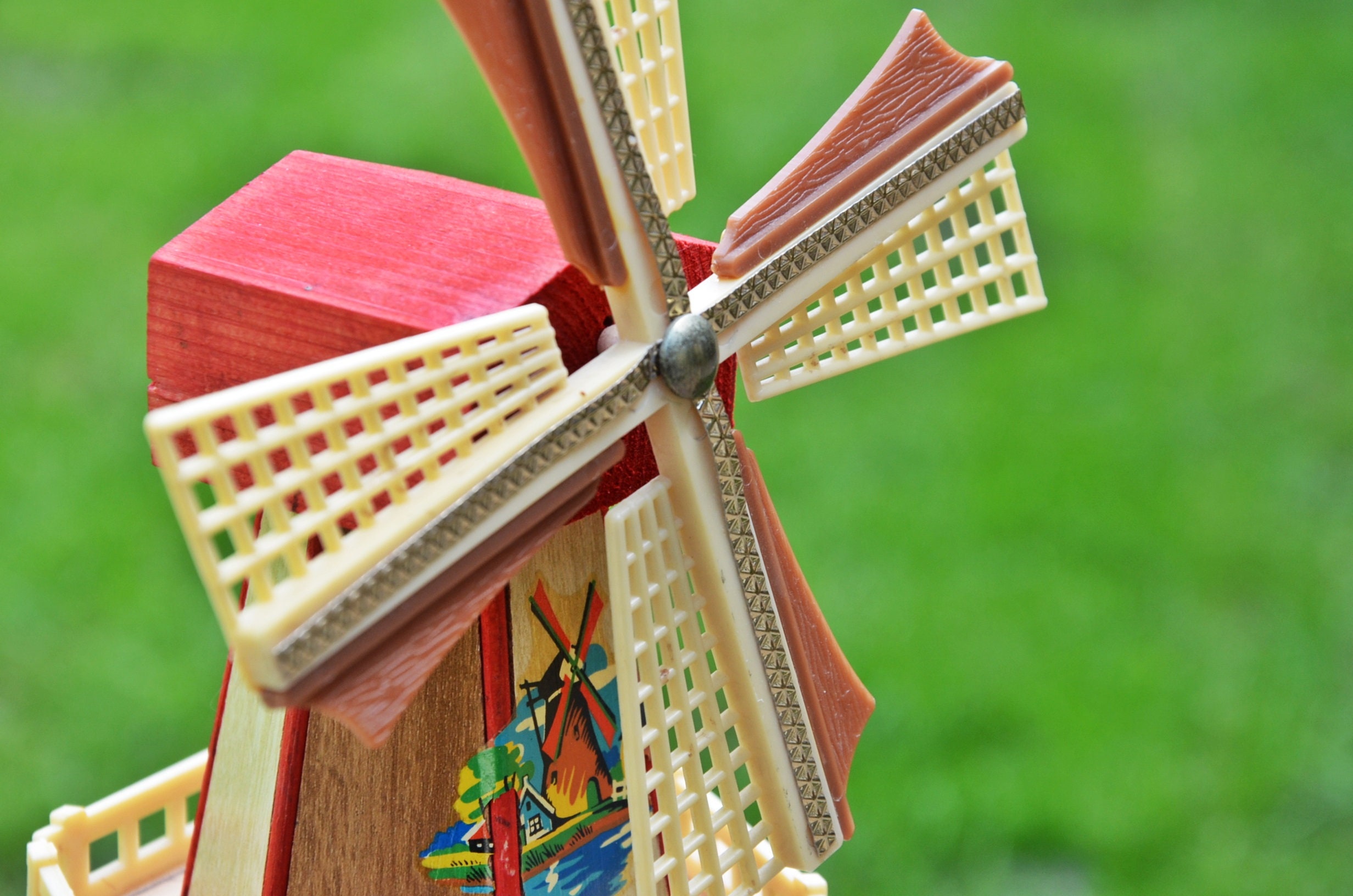Windmill Windmill Made of Wood and Plastic Handmade | Etsy