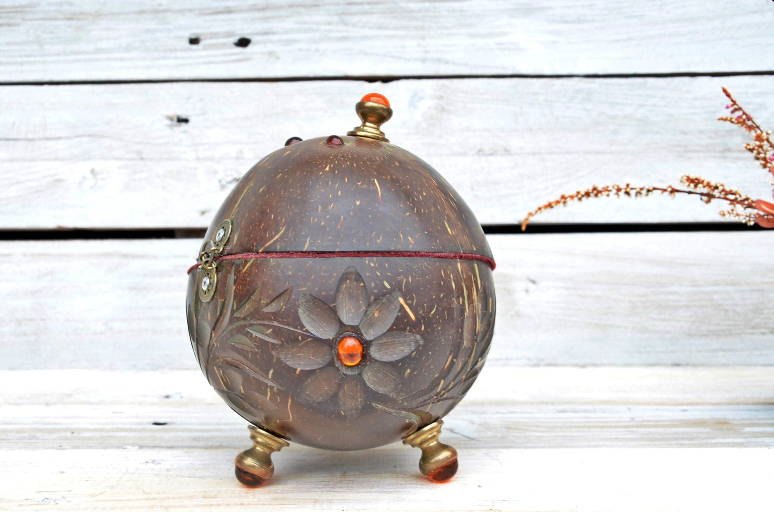 Coconut Shells Jewellery Box