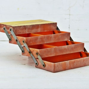 Vintage Small Plastic Sewing Box, Plastic Folding Storage Box ...