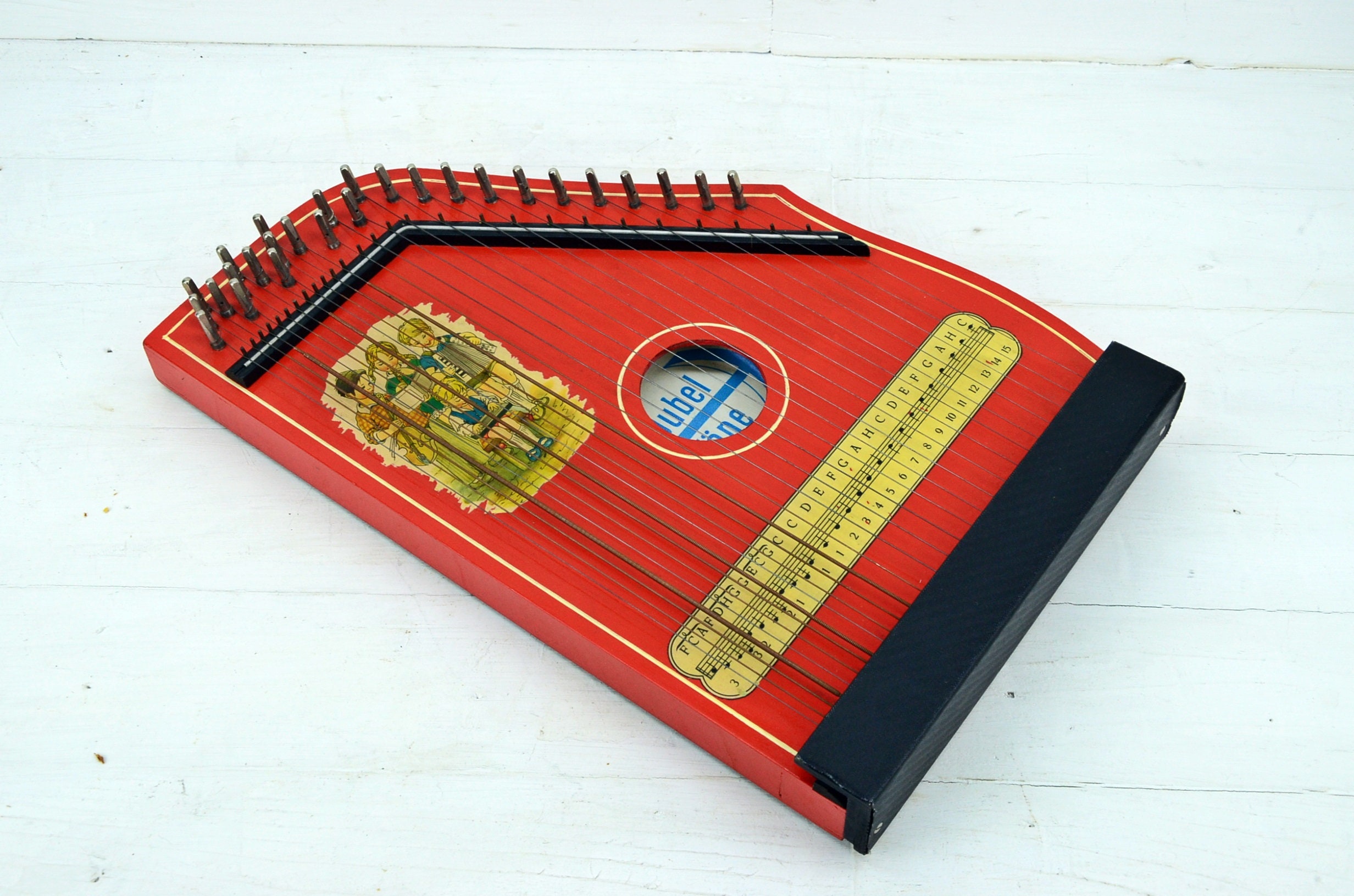 Musical Instrument Zither Retro musical instruments Antique | Etsy