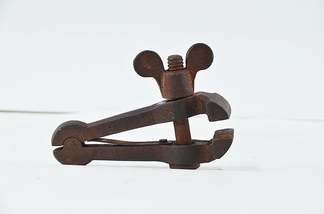 Vintage Heavy Duty Metal C-clamp – Industrial Press Tool, 3-inch Jaw ...
