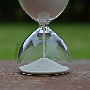 Antique Glass Sand Timer: 5-minute Study & Meditation Tool - Etsy
