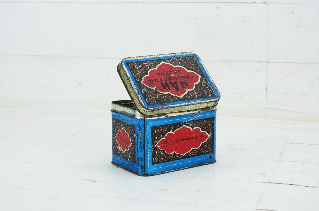 Antique Georgian Tea Box, Sheet Metal Tea Box, Old Georgian Tea Box ...