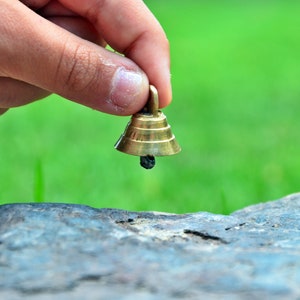 Antique Small Bell, Vintage Farm Bell, Mini Brass Bell, Primitive Bell ...
