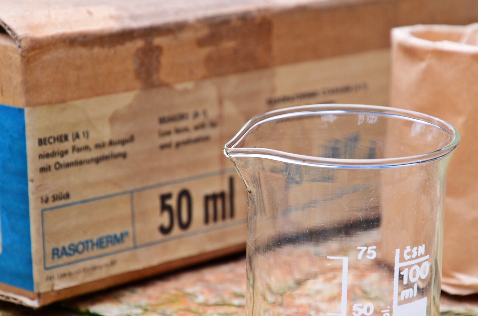 Set 6 Glass Flask Vintage Flask Chemistry Glass Beaker | Etsy