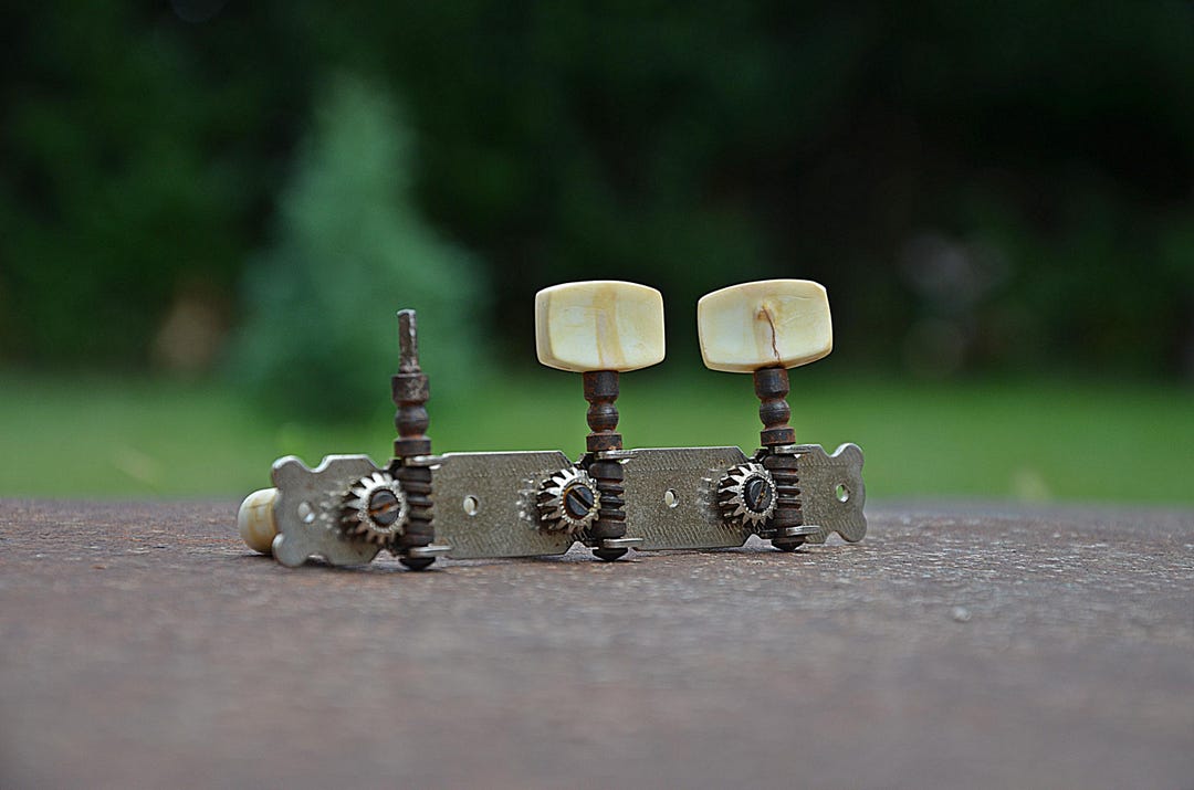 Vintage Guitar Tuning Pegs, 3-in-line Machine Heads, Acoustic Classical ...