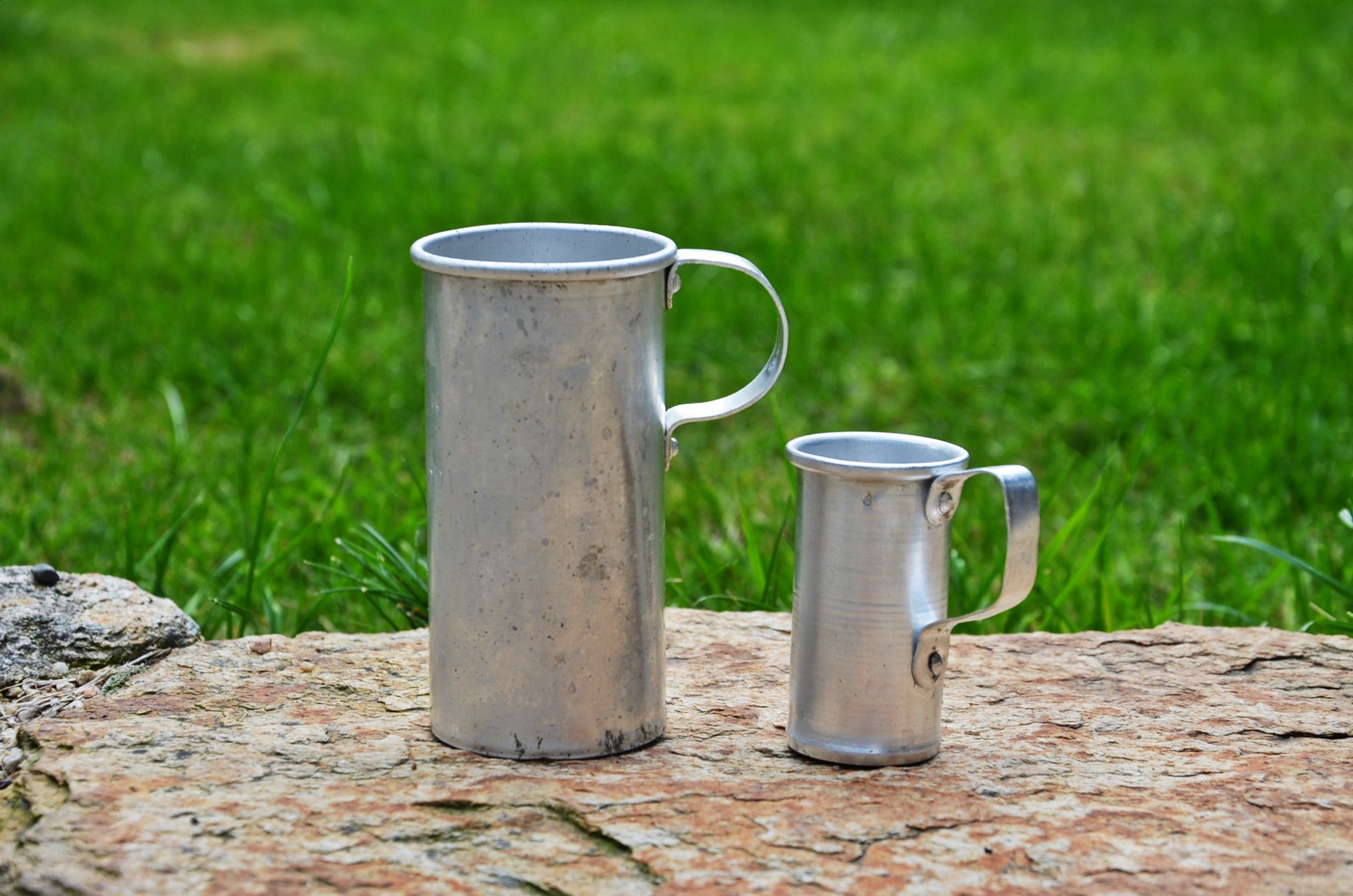 Antique Alcohol Measure Jugs Set of 2 Bar Decor Liquid | Etsy
