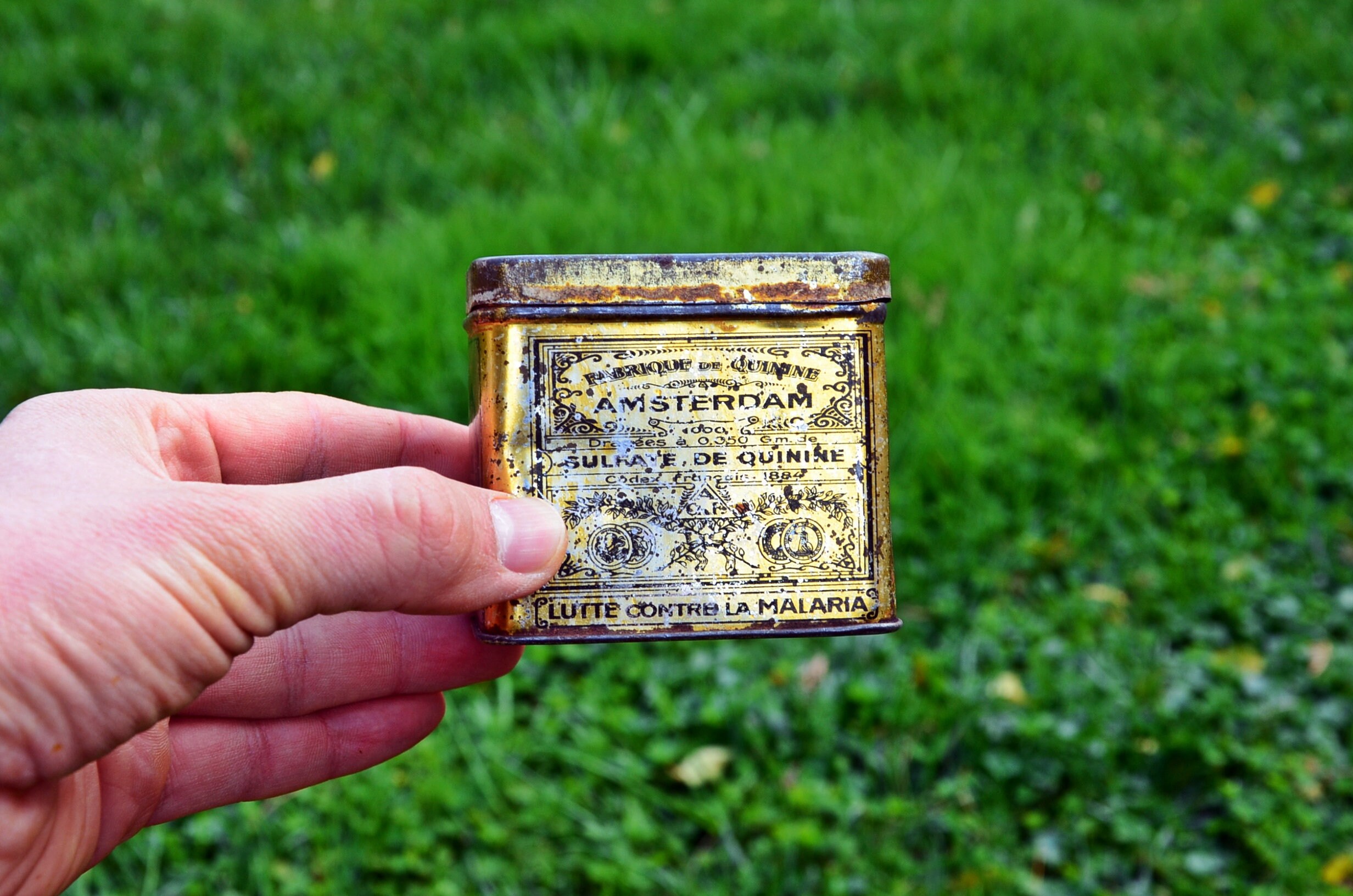 Vintage pill box Antique tin box Amsterdam Tin box pharmacy | Etsy