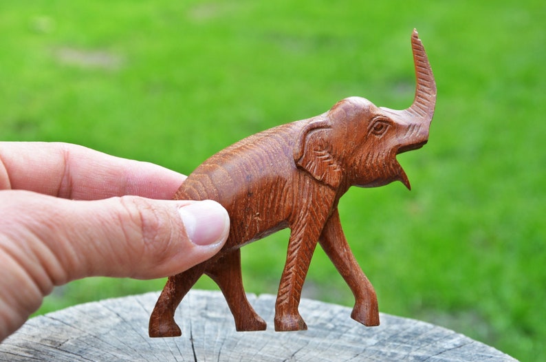 Vintage Wooden Elephant Vintage Elephant Handmade Elephants - Etsy