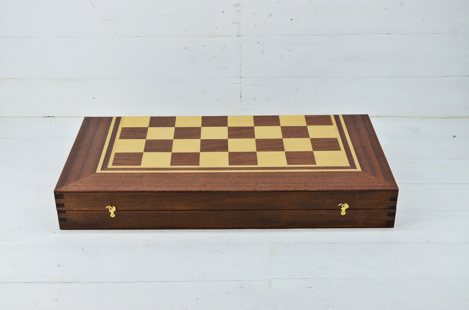 Vintage Chess Set and Backgammon Large Chess Game Handmade - Etsy