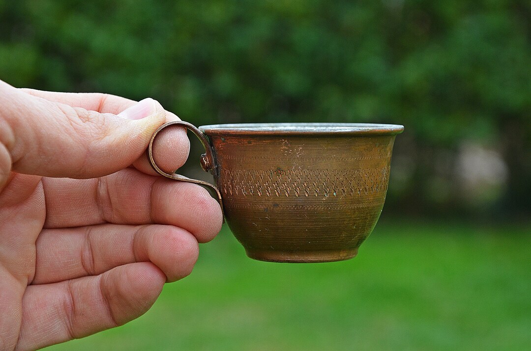 Vintage Copper Shot Cup: Rustic Patina Decor - Etsy