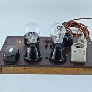 Antique 1970s Electrical Panel in Original Condition, Vintage Electric ...