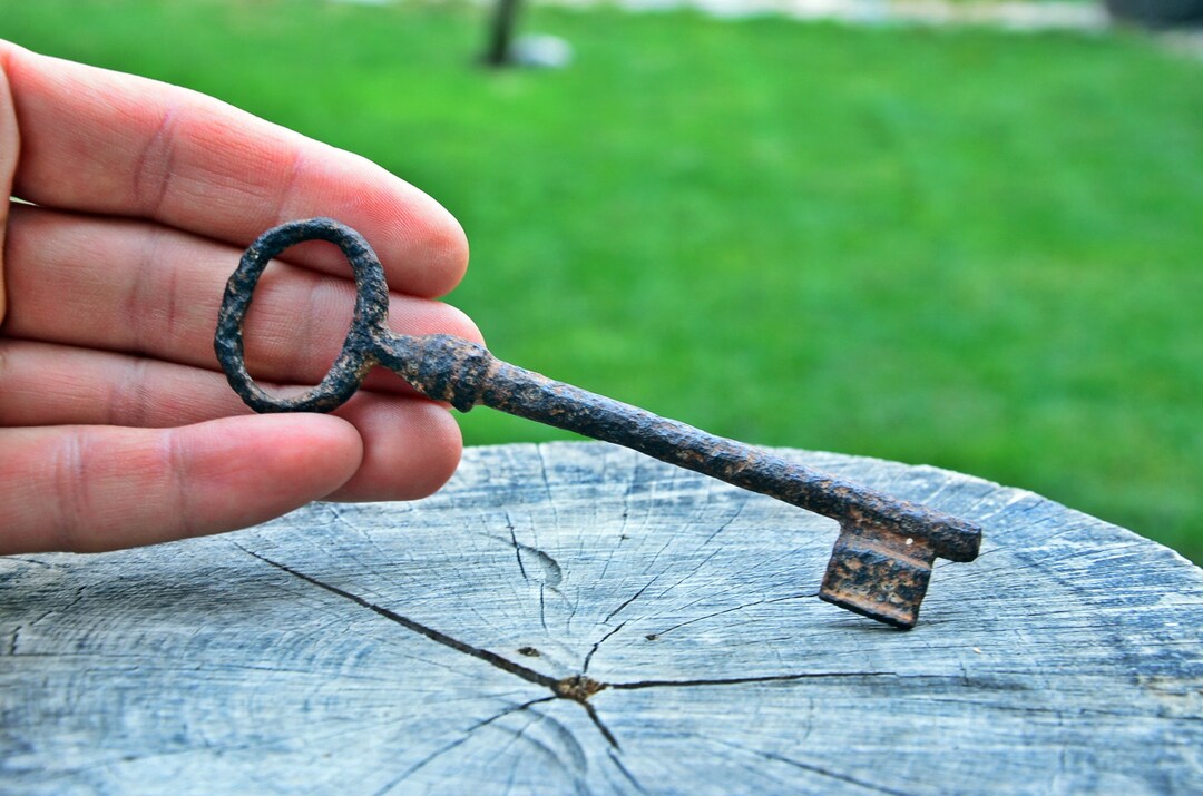 Key, Metal Key, Metal Skeleton Key, Big Metal Key, Vintage Key, Rustic ...