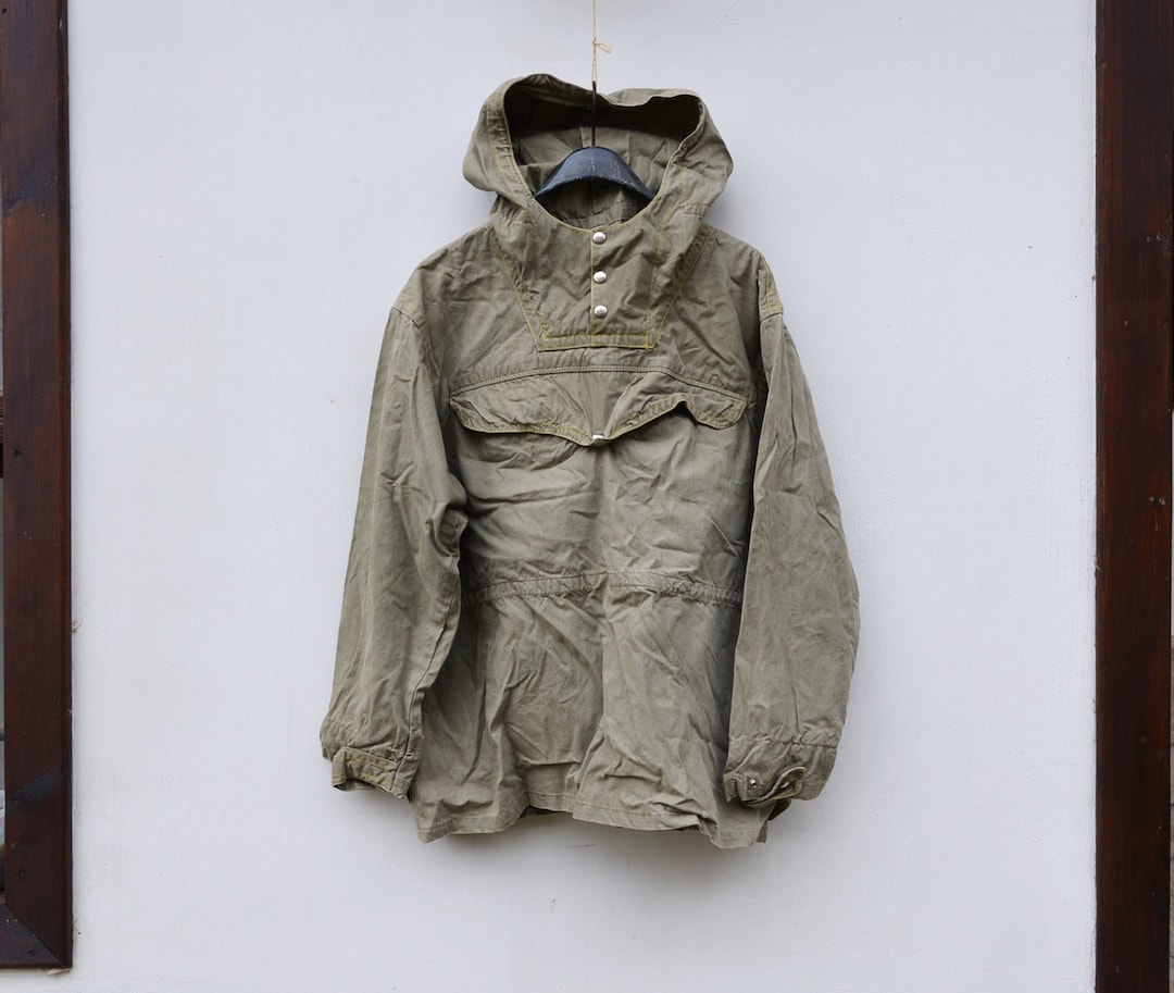 Military Canvas Anorak Vintage Canvas Jacket Vintage Anorak - Etsy