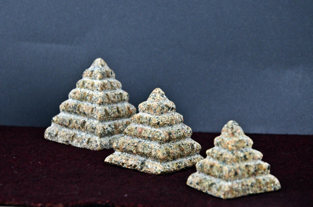 Vintage Stone Pyramids Set: 80s Egyptian Decor, Reiki Crystals - Etsy