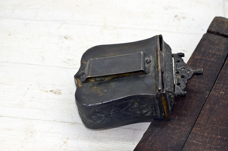 Antique Ottoman Brass Gun Powder Vintage Gunpowder Case | Etsy