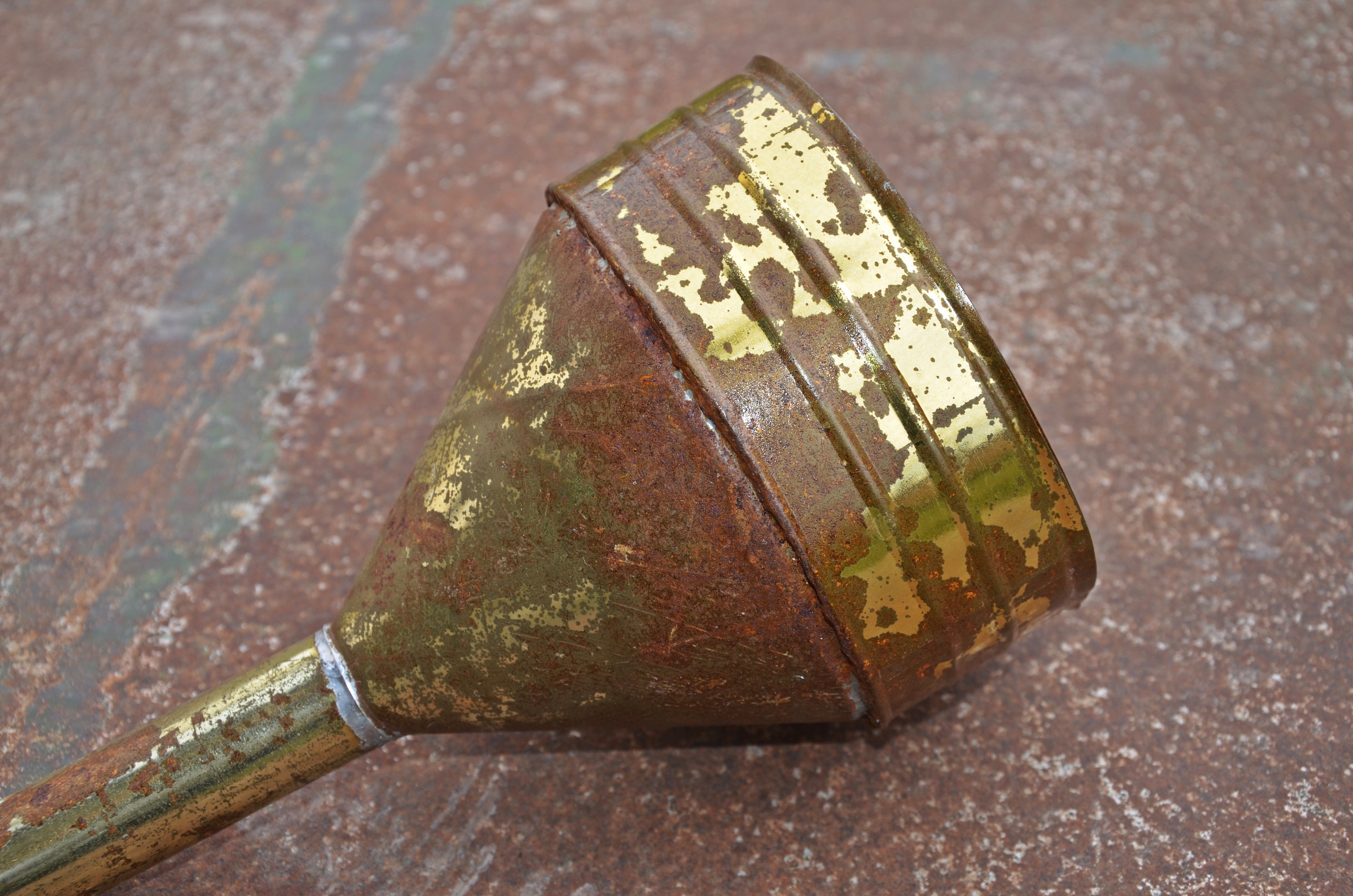 Vintage Metal Funnel Big Metal Fuel Funnel Large Oil Funnel - Etsy