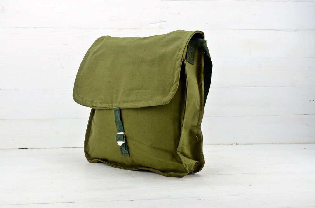 Vintage 1970s Military Canvas Bag, Crossbody Messenger, Old School Army ...