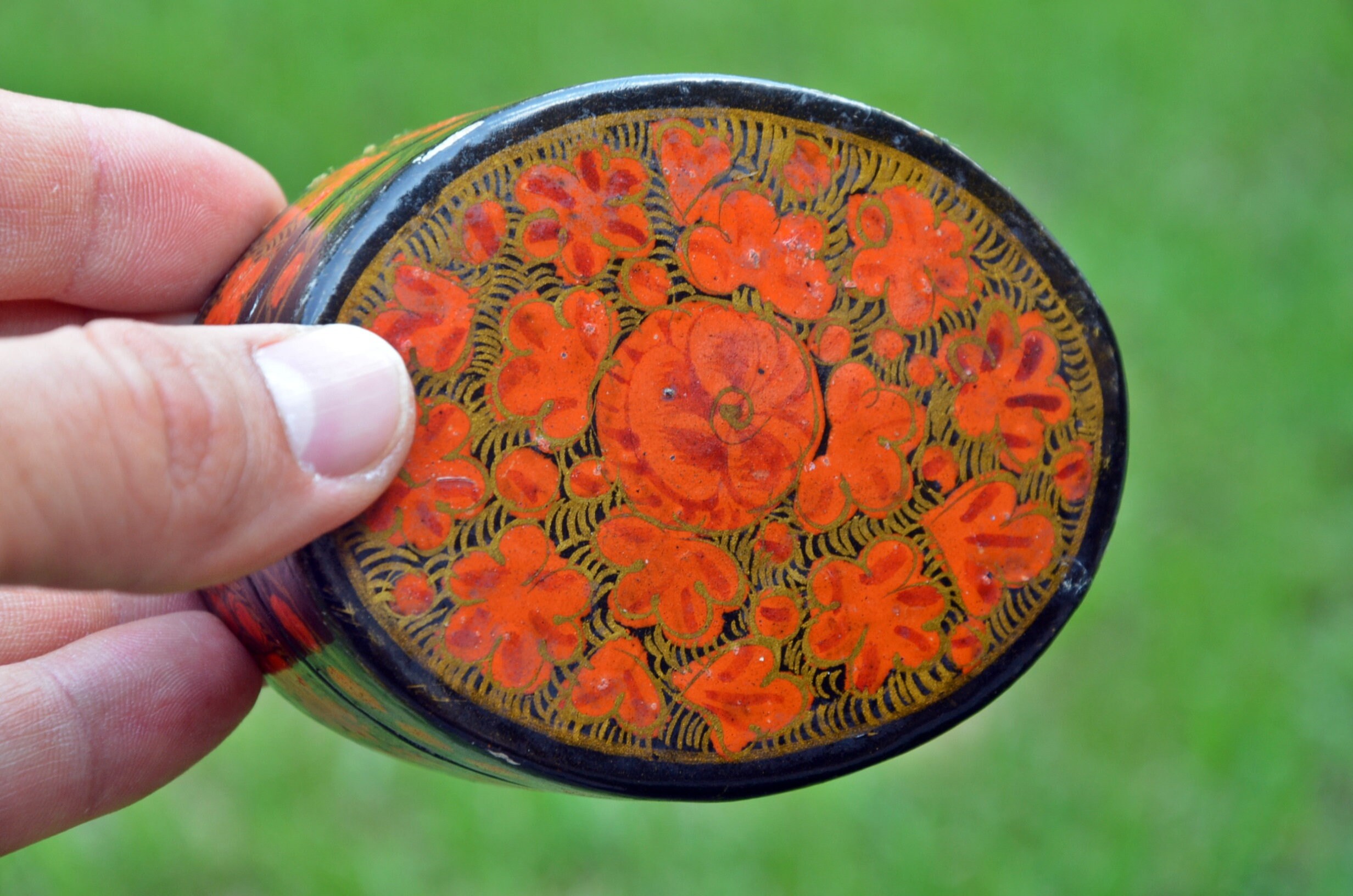 Soviet Box Russian Vintage Wooden Box Hand Painted Hand | Etsy