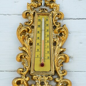 Vintage Weather Thermometer, Vintage Wall Thermometer, Tower of Pisa ...