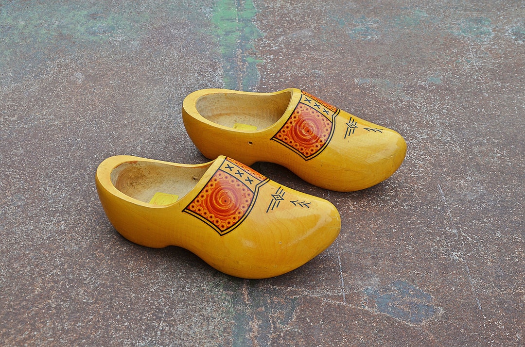 Vintage Dutch Wooden Clogs - Tulip Design, Size 42 - Etsy Australia