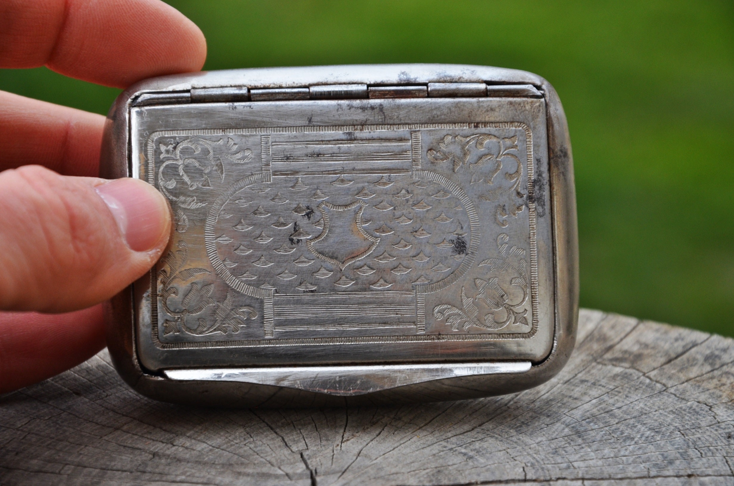 Vintage Tin Pill Box: Rusty Industrial Decor (3.2x2.2x0.8 Inch) - Etsy