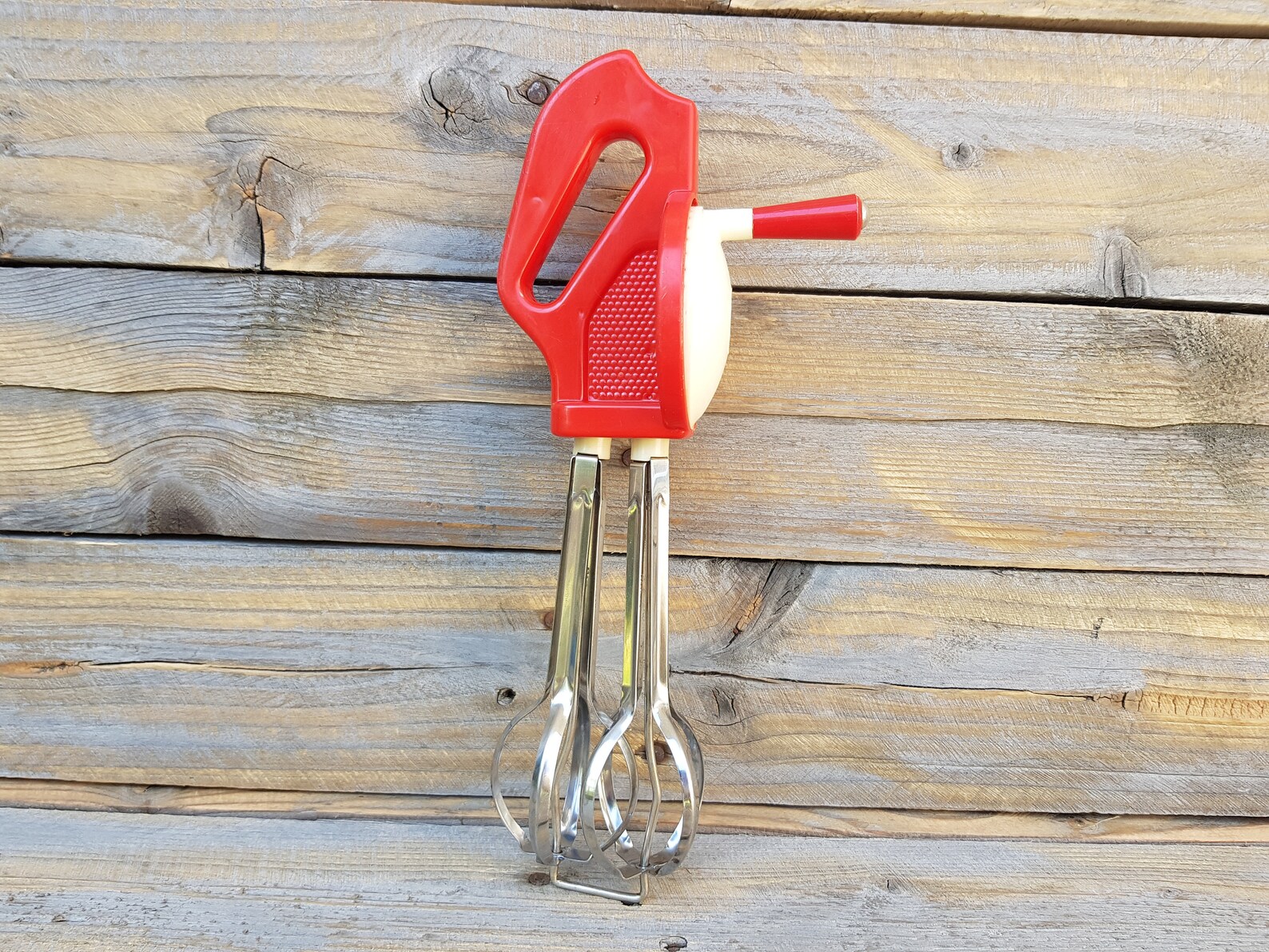 Vintage Hand Mixer Red Kitchen Mixer Cooking Supply Vintage - Etsy