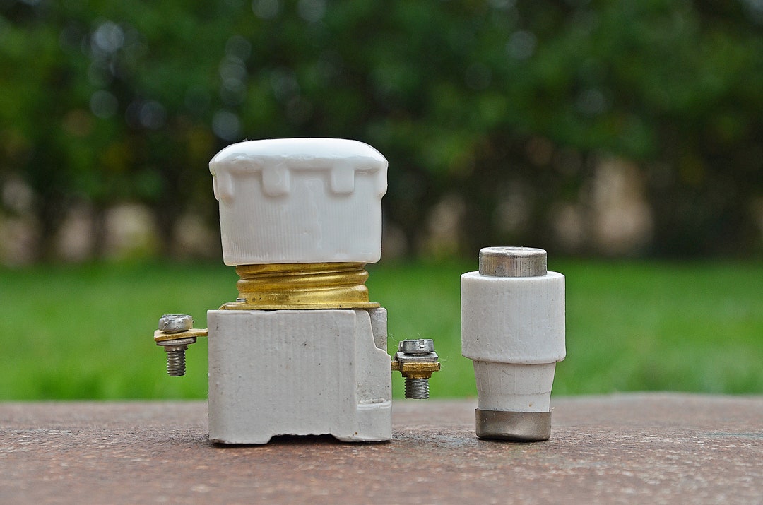 Vintage Ceramic Fuse Holder, Vintage Electrical Panel Fuse - Etsy