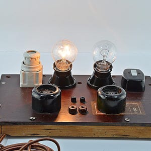 Antique 1970s Electrical Panel in Original Condition, Vintage Electric ...