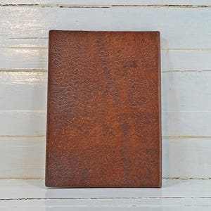 Vintage Genuine Leather Folder | Handmade Embossed Book-cover Organizer ...